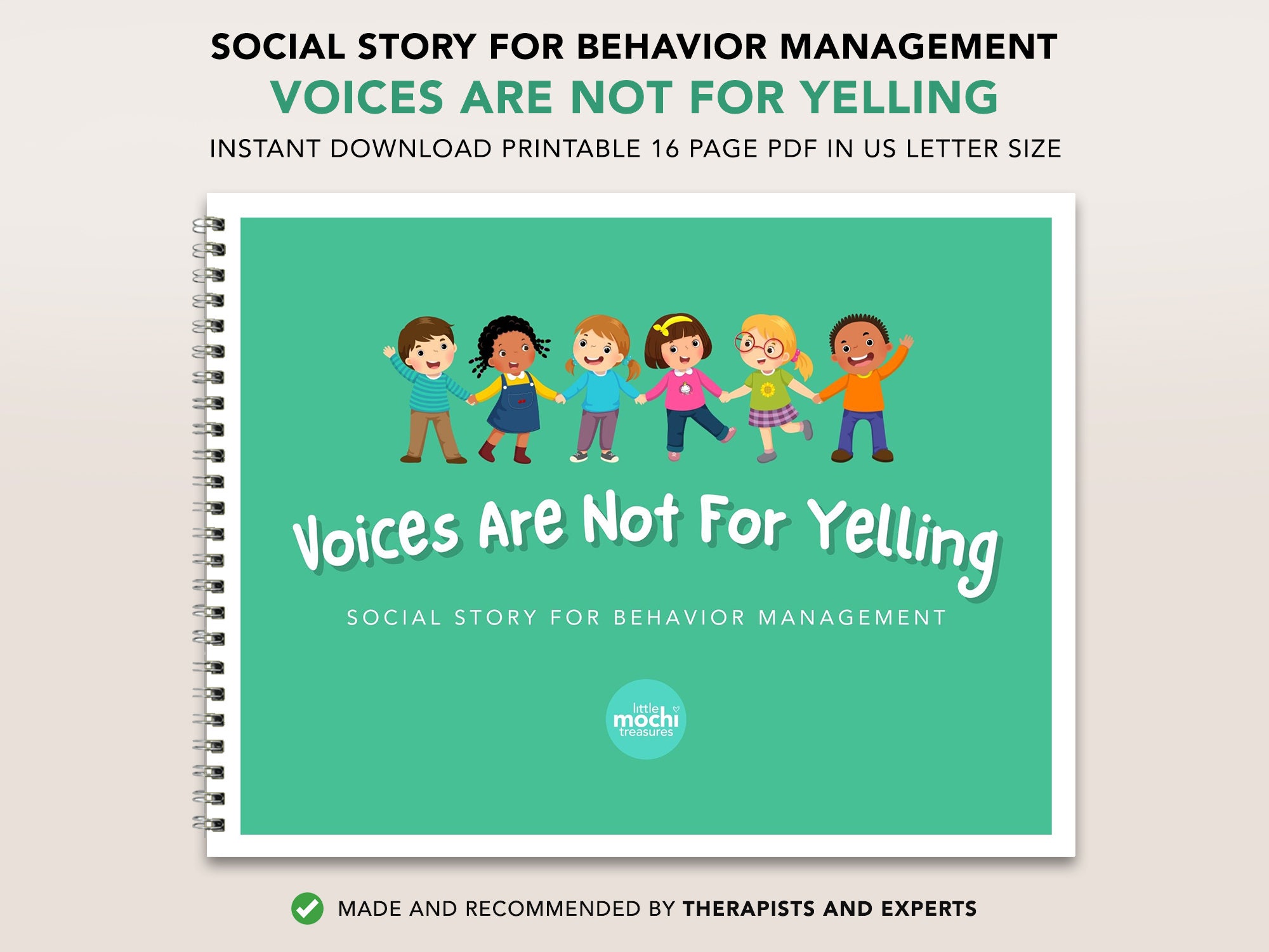 Social Story Voices Are Not for Yelling Printable PDF for Kids Autism ...