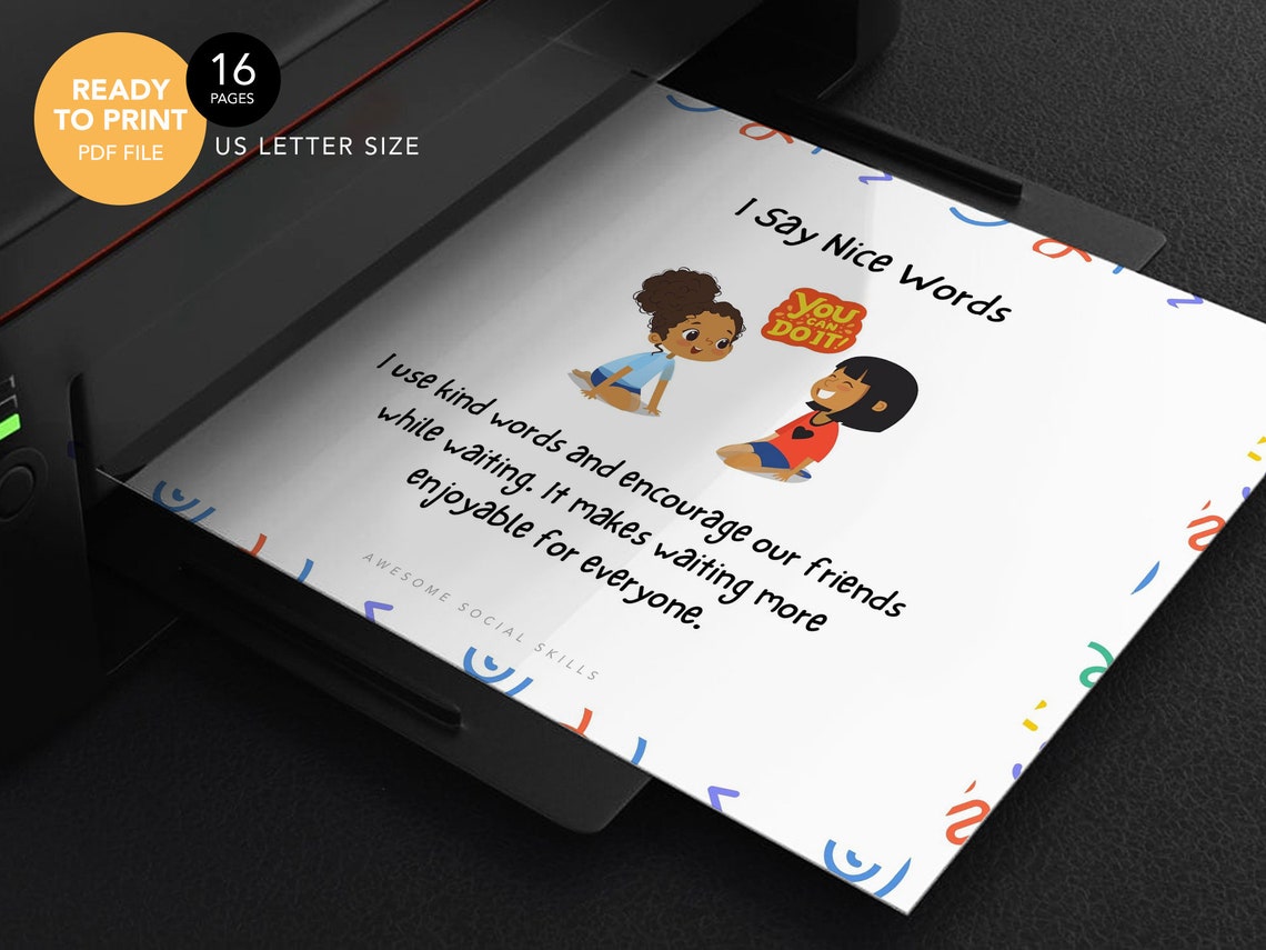 Social Stories Bundle Printable PDF for Kids Autism Behavior Management ...