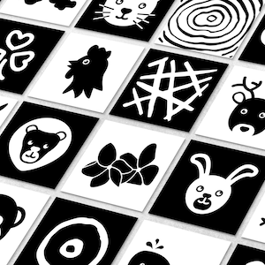 Printable Sensory Cards for Baby Visual Stimulation Cards High Contrast ...