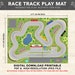 Race Track Play Mat for Kids Play Mat Pretend Play Activity for Parents ...