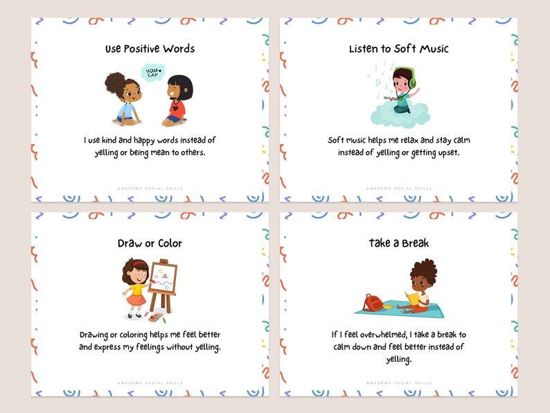 Social Story Voices Are Not for Yelling Printable PDF for Kids Autism ...
