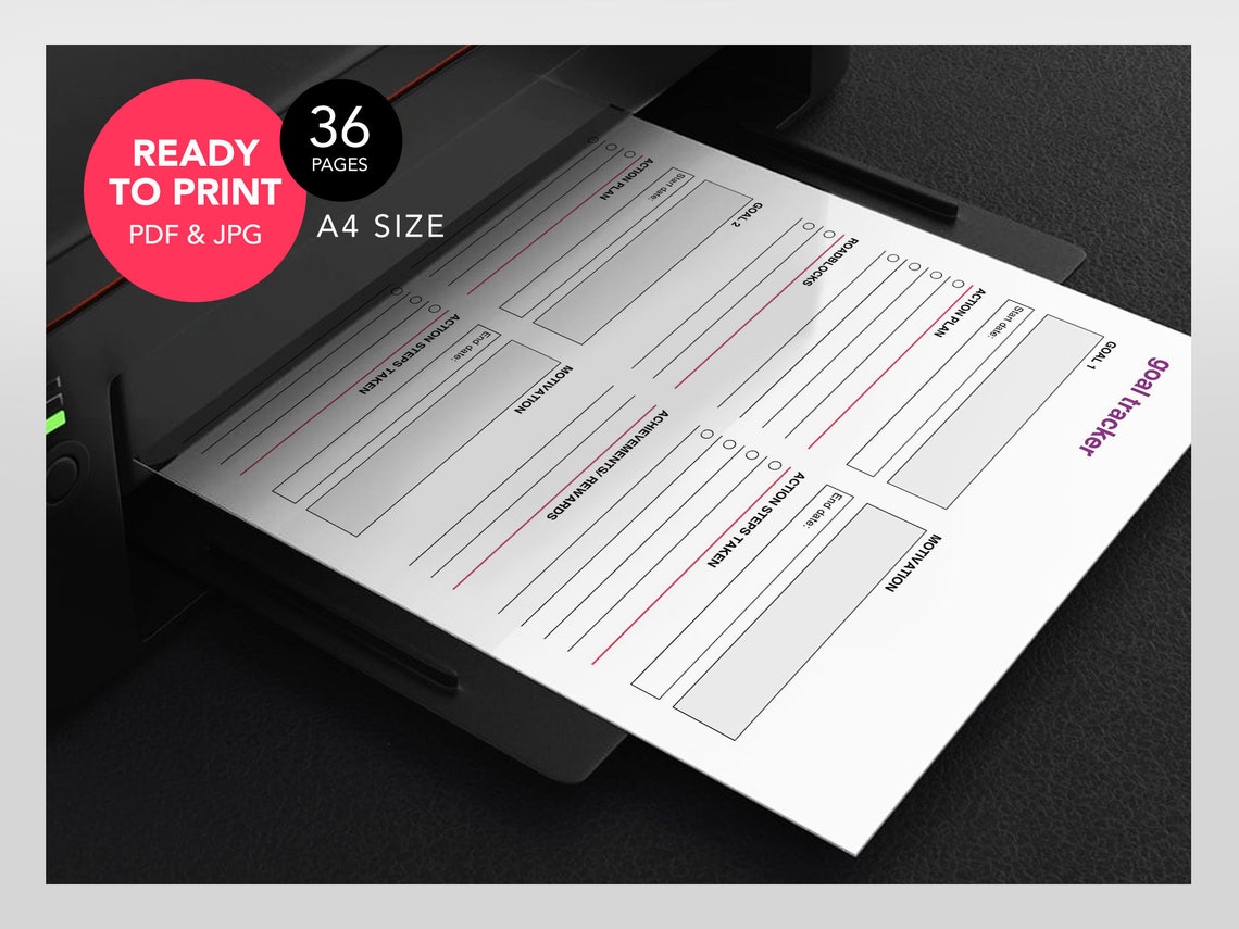 ADHD Planner Printable PDF Adhd Journal Instant Download PDF Goal ...