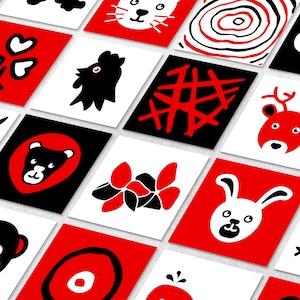 Printable Sensory Cards for Baby Visual Stimulation Cards High Contrast ...