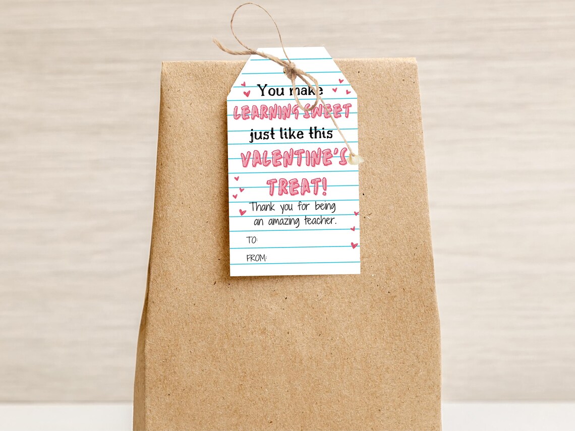 EDITABLE Valentine Gift Tags Printable Kids Valentine Tags Classroom ...
