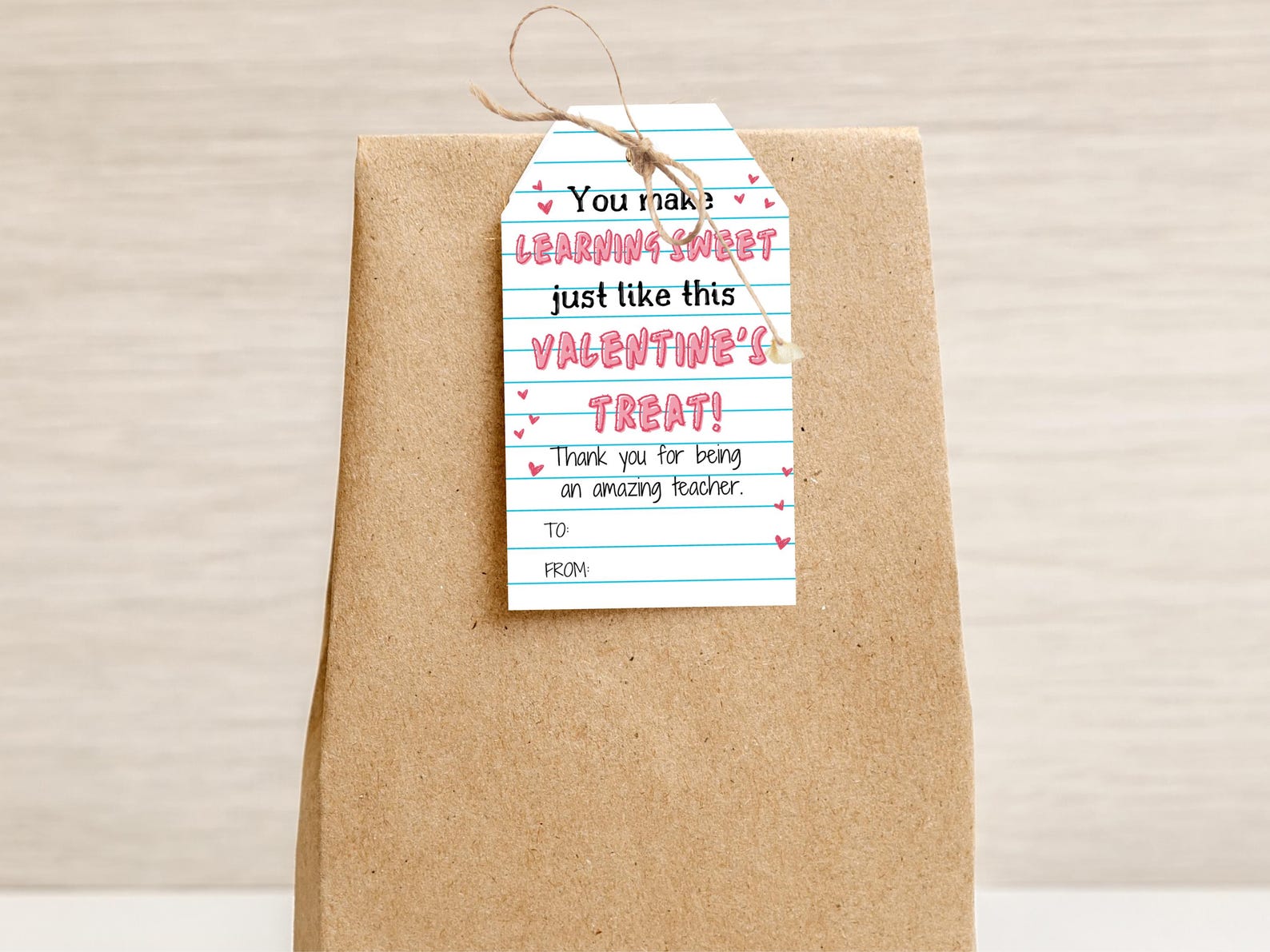 EDITABLE Valentine Gift Tags Printable Kids Valentine Tags Classroom ...