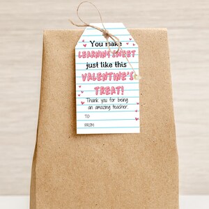 EDITABLE Valentine Gift Tags Printable Kids Valentine Tags Classroom ...