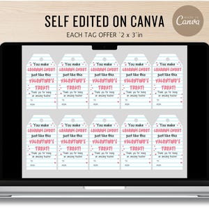 EDITABLE Valentine Gift Tags Printable Kids Valentine Tags Classroom ...