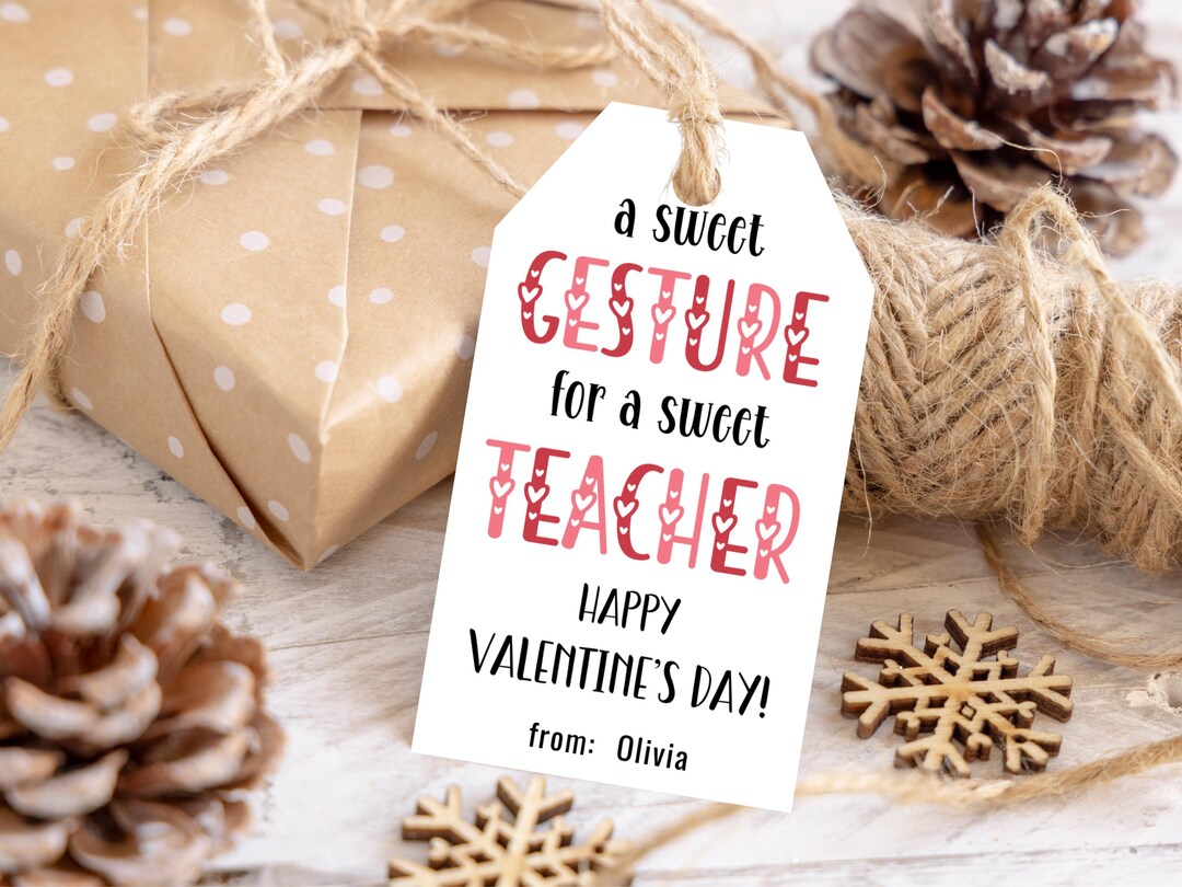 EDITABLE Valentine's Day Gift Tag Kids Valentine Treat Tags Classroom ...