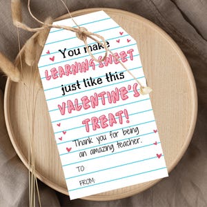 EDITABLE Valentine Gift Tags Printable Kids Valentine Tags Classroom ...