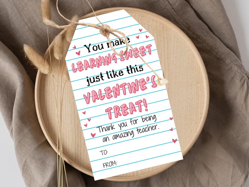 EDITABLE Valentine Gift Tags Printable Kids Valentine Tags Classroom ...