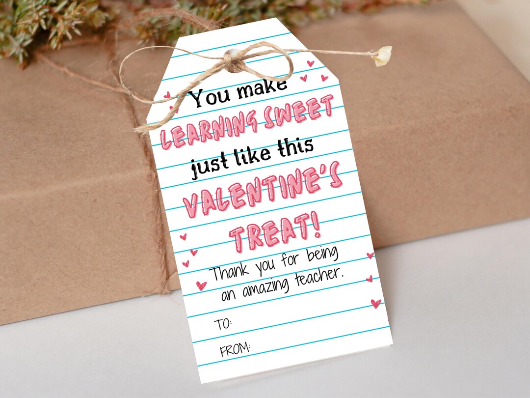 EDITABLE Valentine Gift Tags Printable Kids Valentine Tags Classroom ...