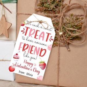 EDITABLE Valentine Gift Tags Printable Kids Valentine Tags Classroom ...