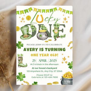 Irish Birthday Party Invitation St. Patrick's Day Birthday Party Invite ...