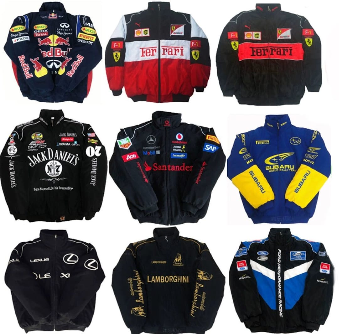 Formula One Fully Embroidered Cotton Jackets for Men/women - Etsy UK