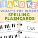 Piano Key Spelling Flashcards | Learn Piano | Printable | Beginner ...