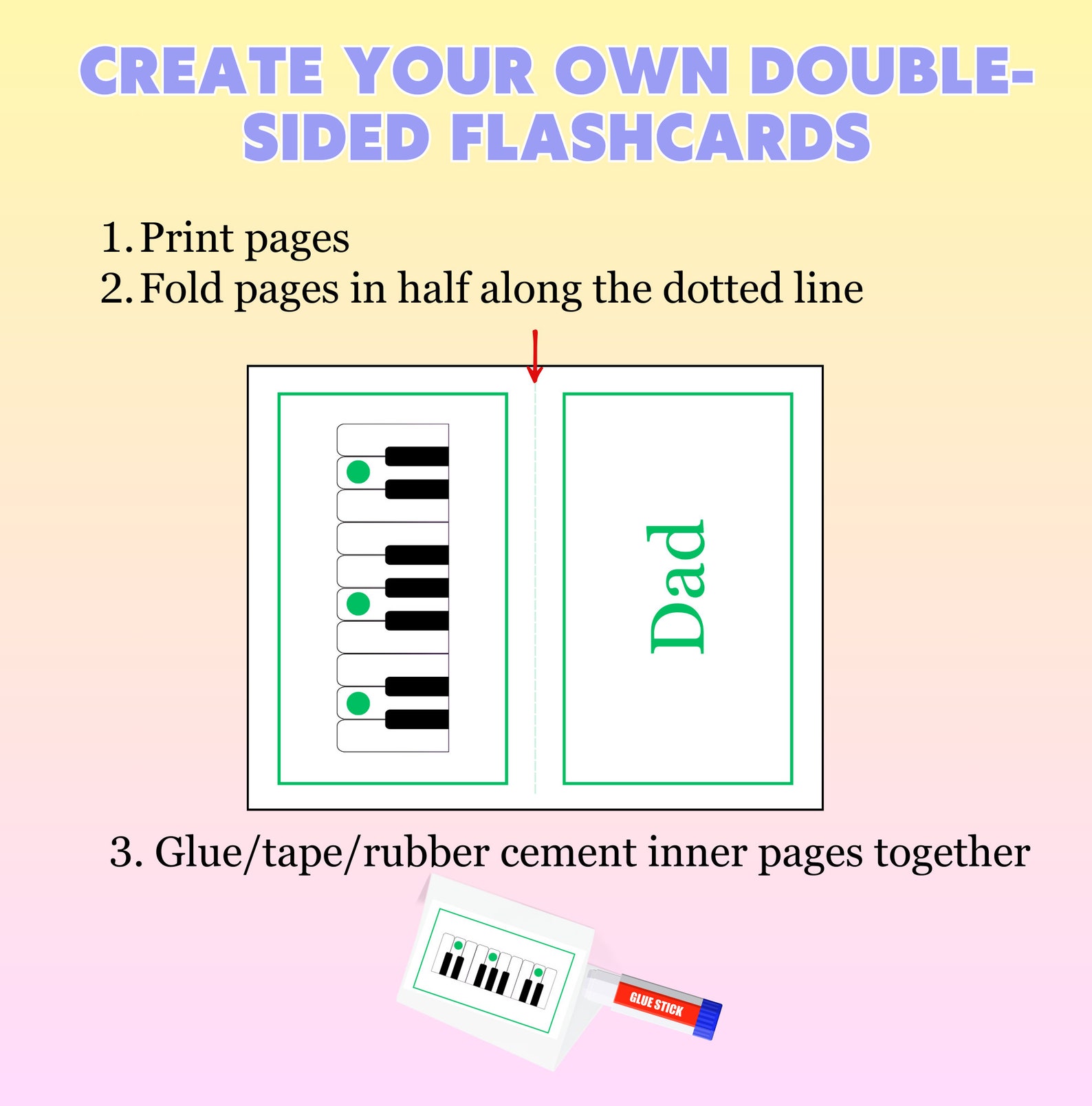 Piano Key Spelling Flashcards Learn Piano Printable Beginner Piano ...