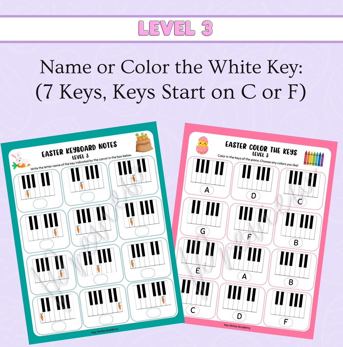 Printable Piano Worksheet | Learn Piano Keys | Preschool Piano | Music ...