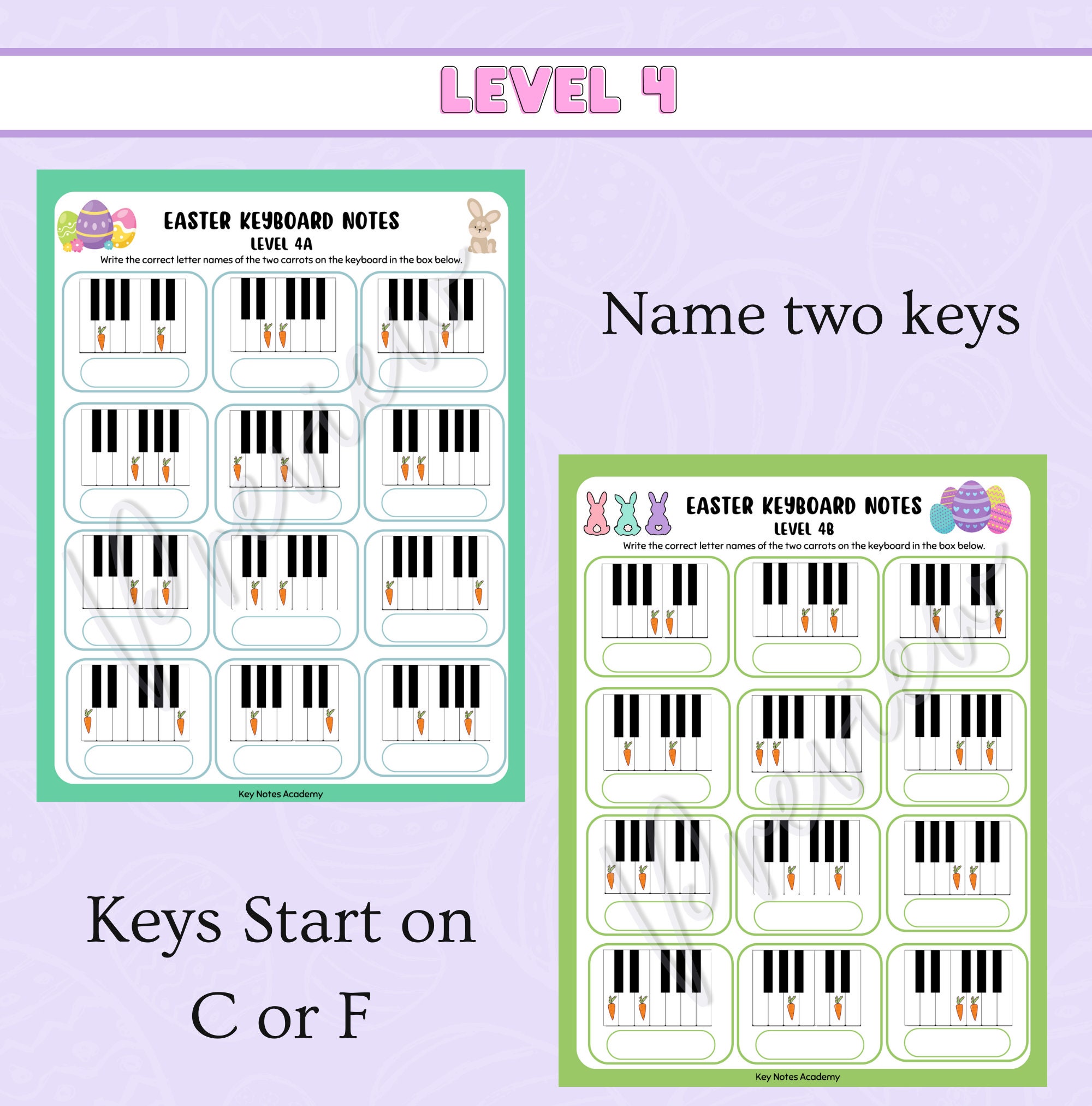 Printable Piano Worksheet Learn Piano Keys Preschool Piano Music Theory ...