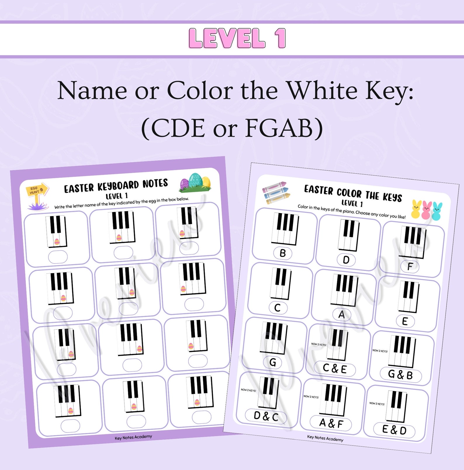 Printable Piano Worksheet | Learn Piano Keys | Preschool Piano | Music ...