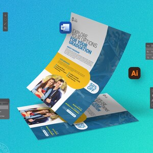 Scholarship Program Flyer Template | Education Flyer Template | Adobe ...