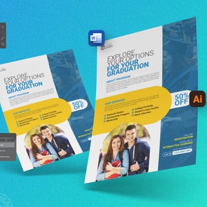 Scholarship Program Flyer Template | Education Flyer Template | Adobe ...