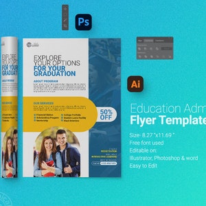Scholarship Program Flyer Template | Education Flyer Template | Adobe ...