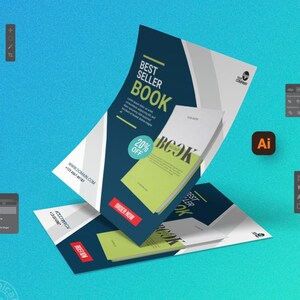 Book Sale Flyer Template| Adobe Photoshop Template | Adobe Illustrator ...