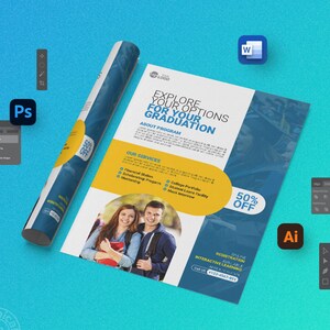 Scholarship Program Flyer Template | Education Flyer Template | Adobe ...