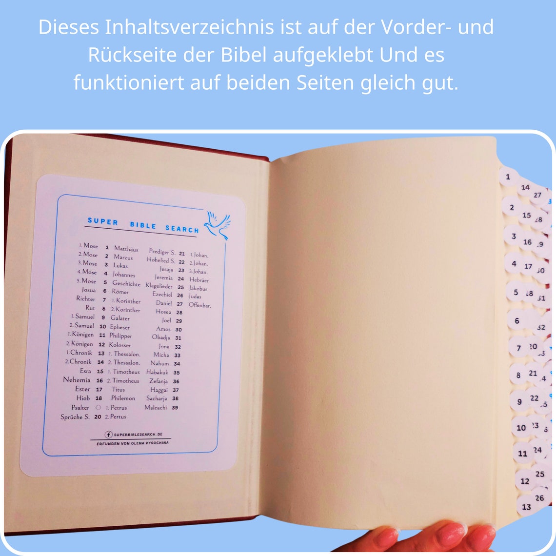 Bible Register, Bible Register for Bible Study, Bible Tabs ...