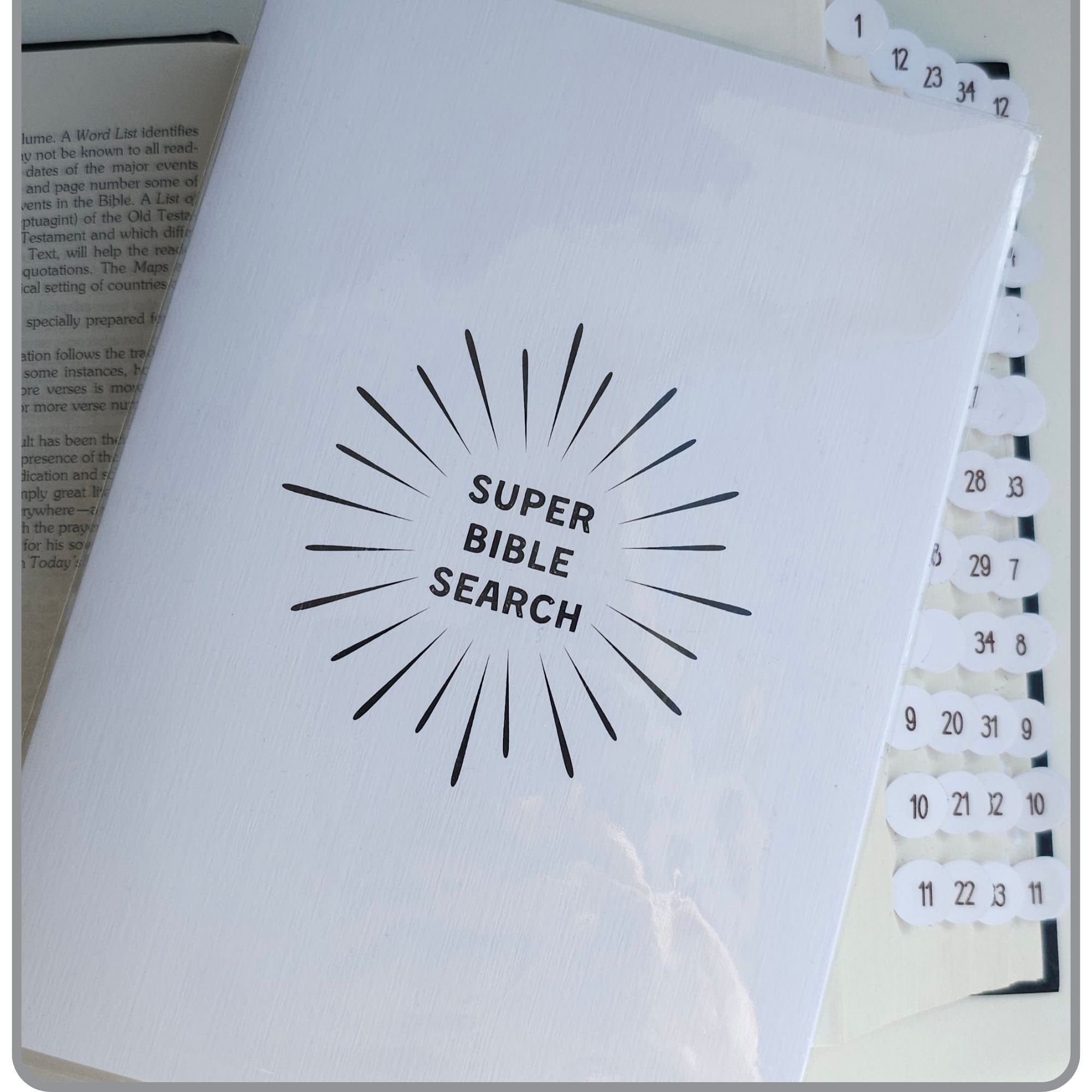 Bible Register, Bible Register for Bible Study, Bible Tabs ...