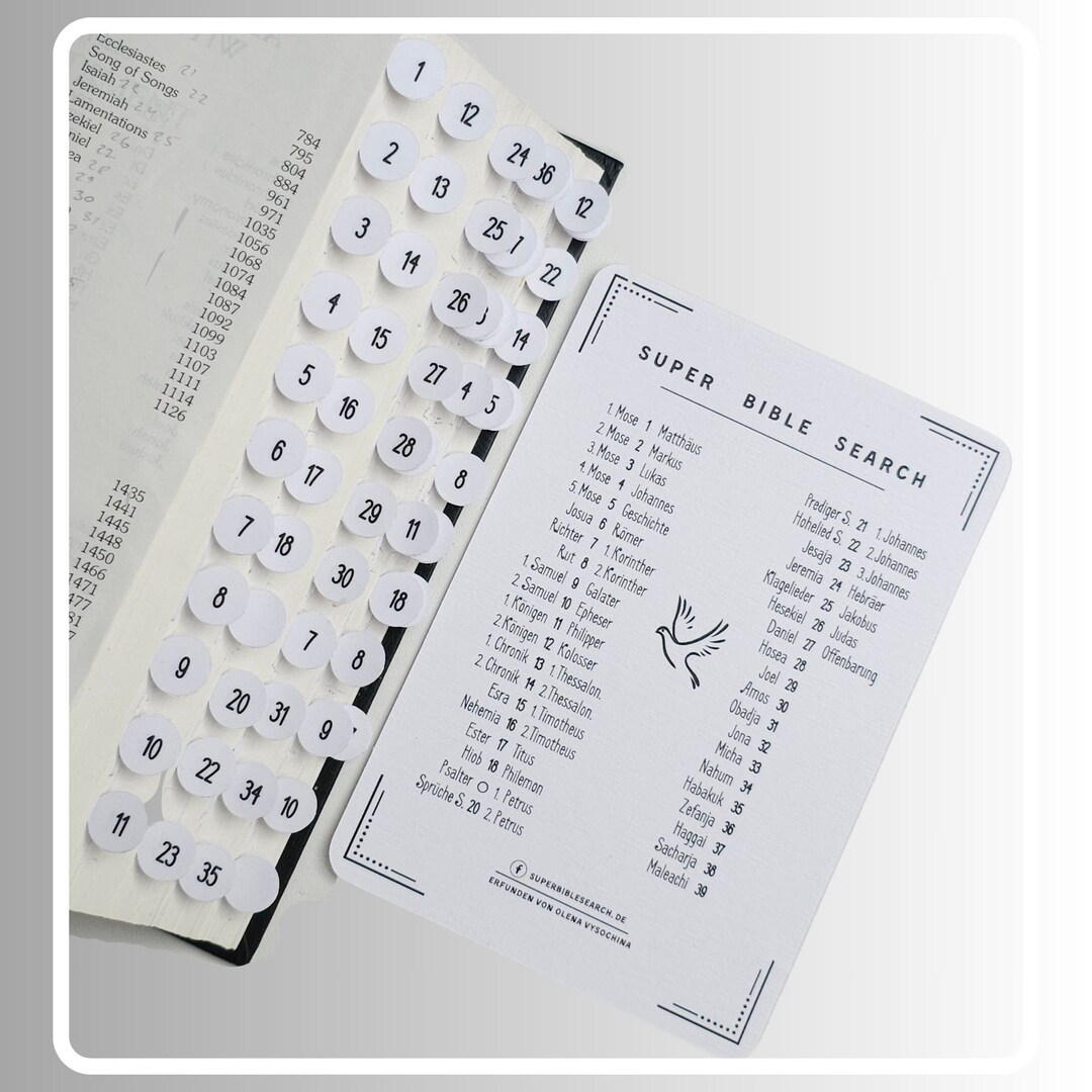Bible Register, Bible Grip Register, Bible Rigister White, Bible Tabs ...