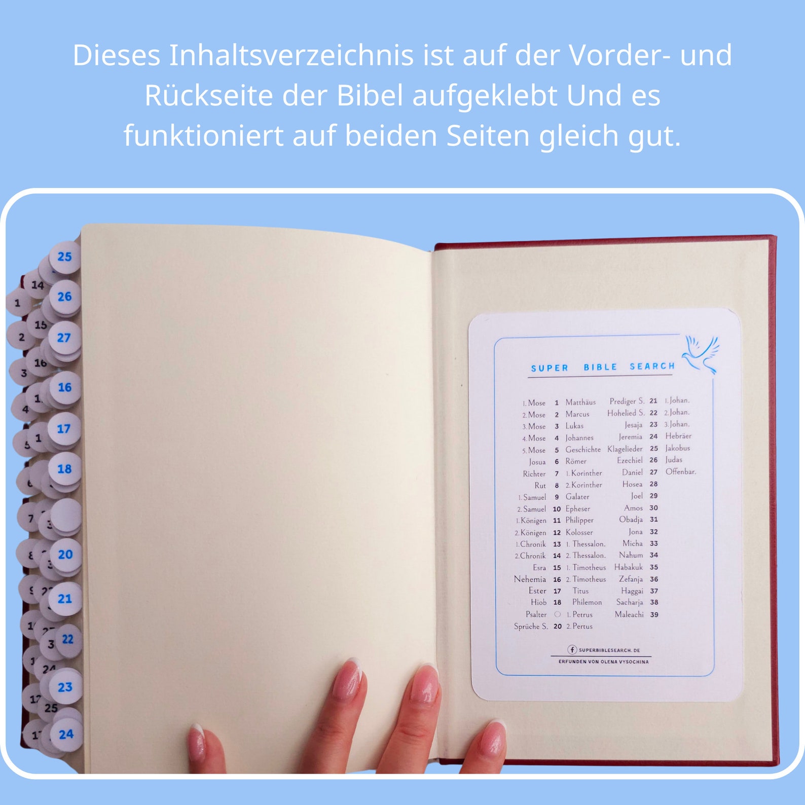 Bible Register, Bible Register for Bible Study, Bible Tabs ...