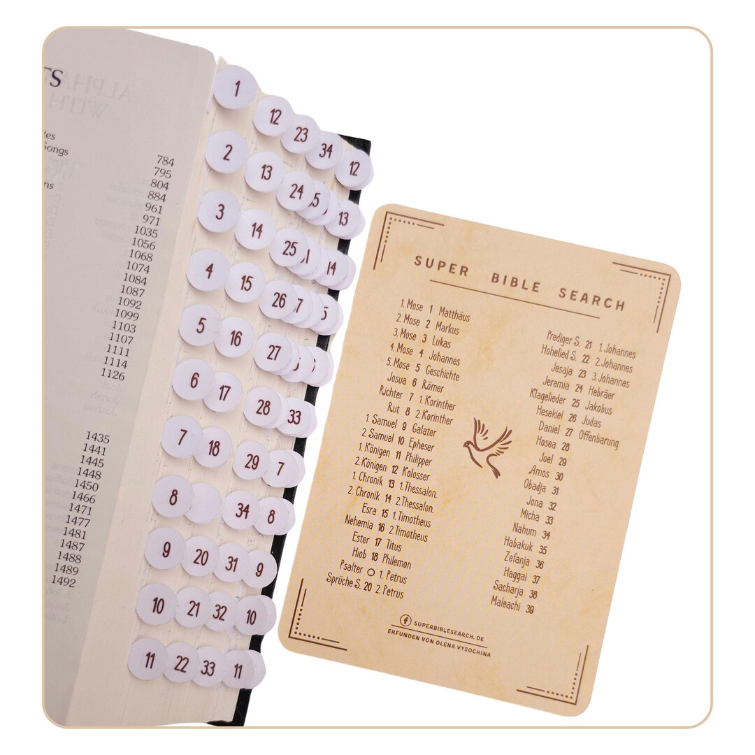 Bible Register, Bible Grip Register, Bible Rigister White, Bible Tabs ...