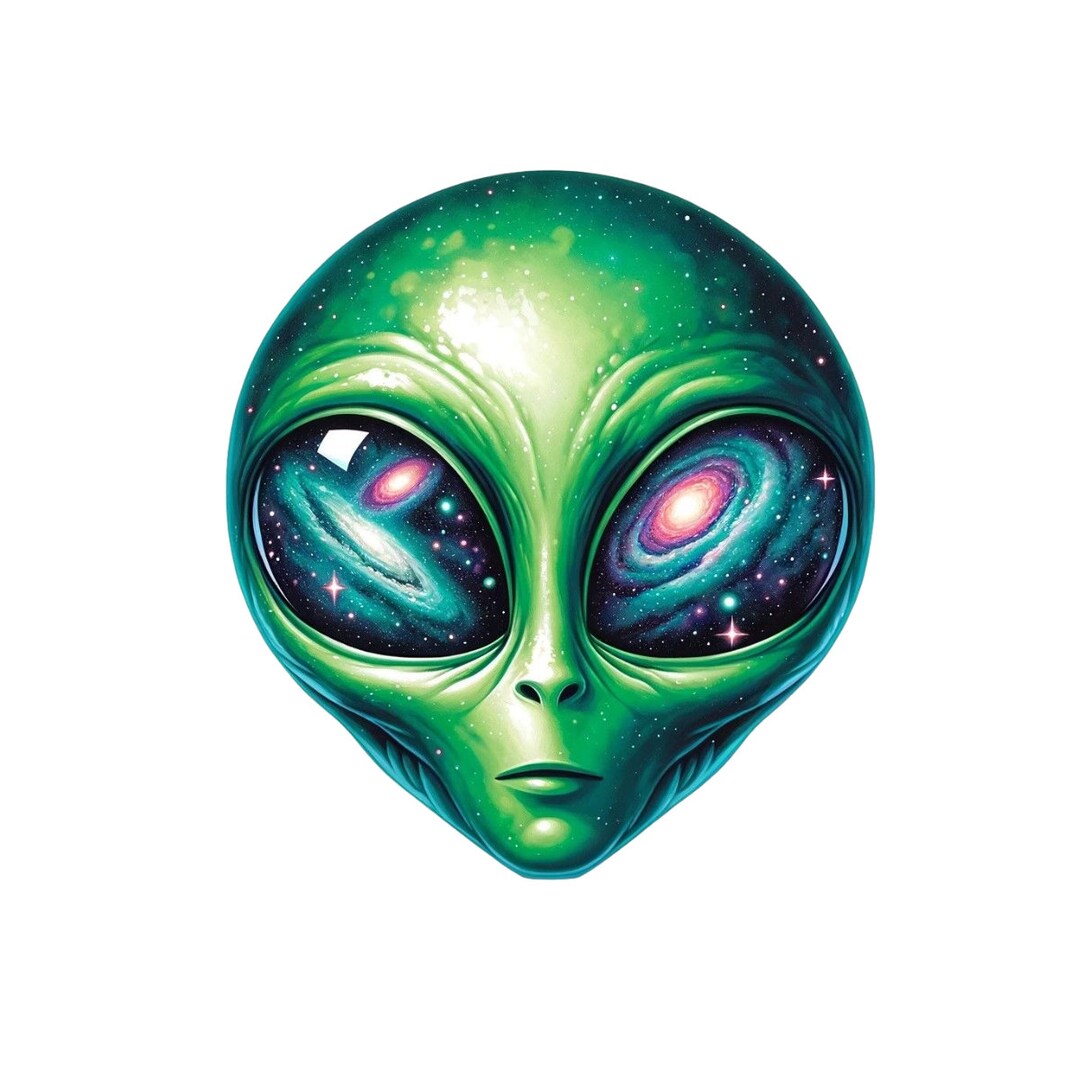 Alien Vinyl Sticker for Laptop, Water Bottle, Hydroflask, Phone, Desk ...