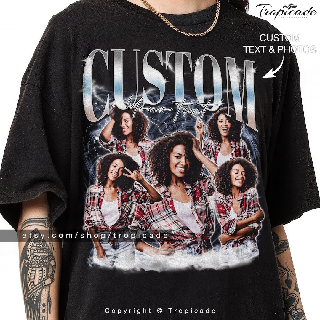 Custom Bootleg Rap Tee, Custom Bootleg Shirt, Custom Photo Shirt ...