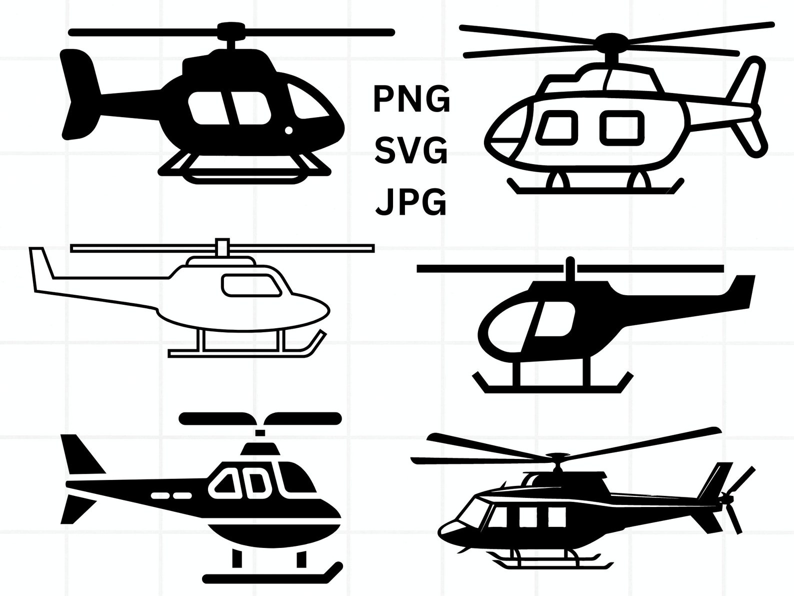 Helicopter Svg, Helicopter Svg File, Helicopter Clipart, Helicopter ...