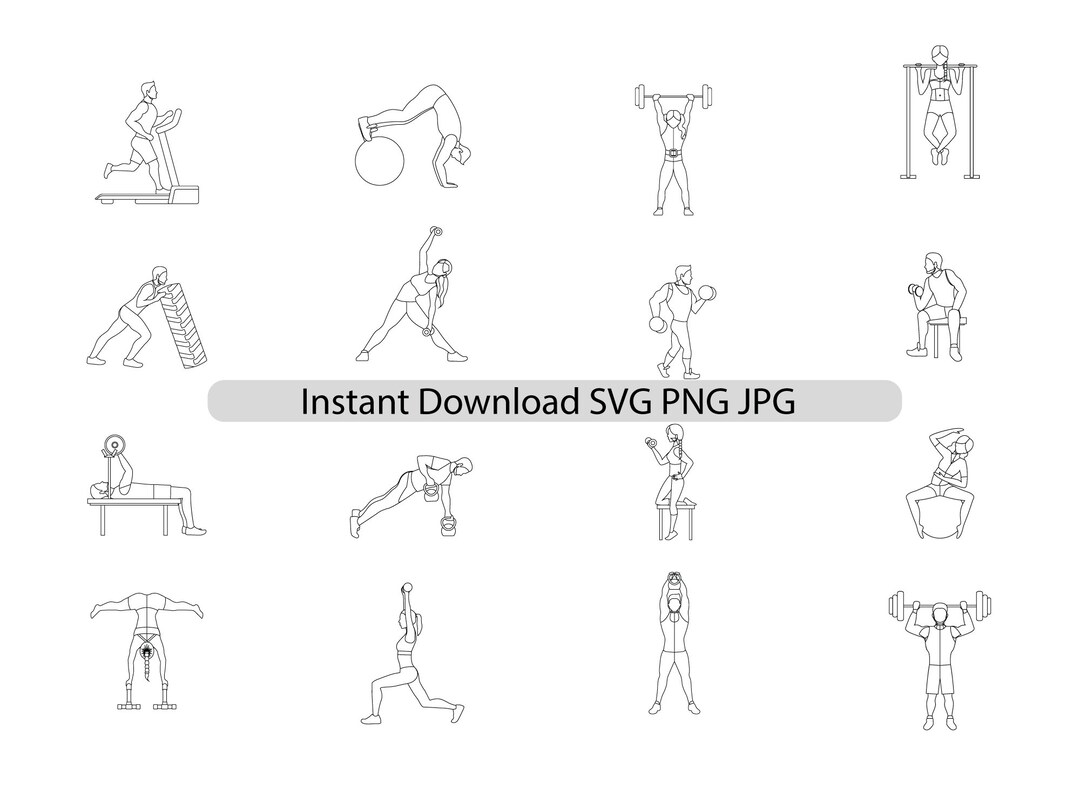 Fitness Svg, Fitness Svg Designs, Work Out Designs, Gymnast Svg ...