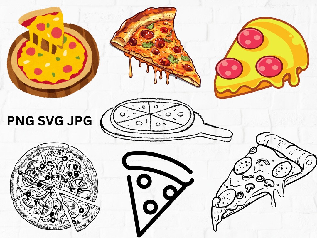 Pizza Svg, Pizza Slice Svg, Melting Pizza Svg, Pizza Cut File, Pizza ...