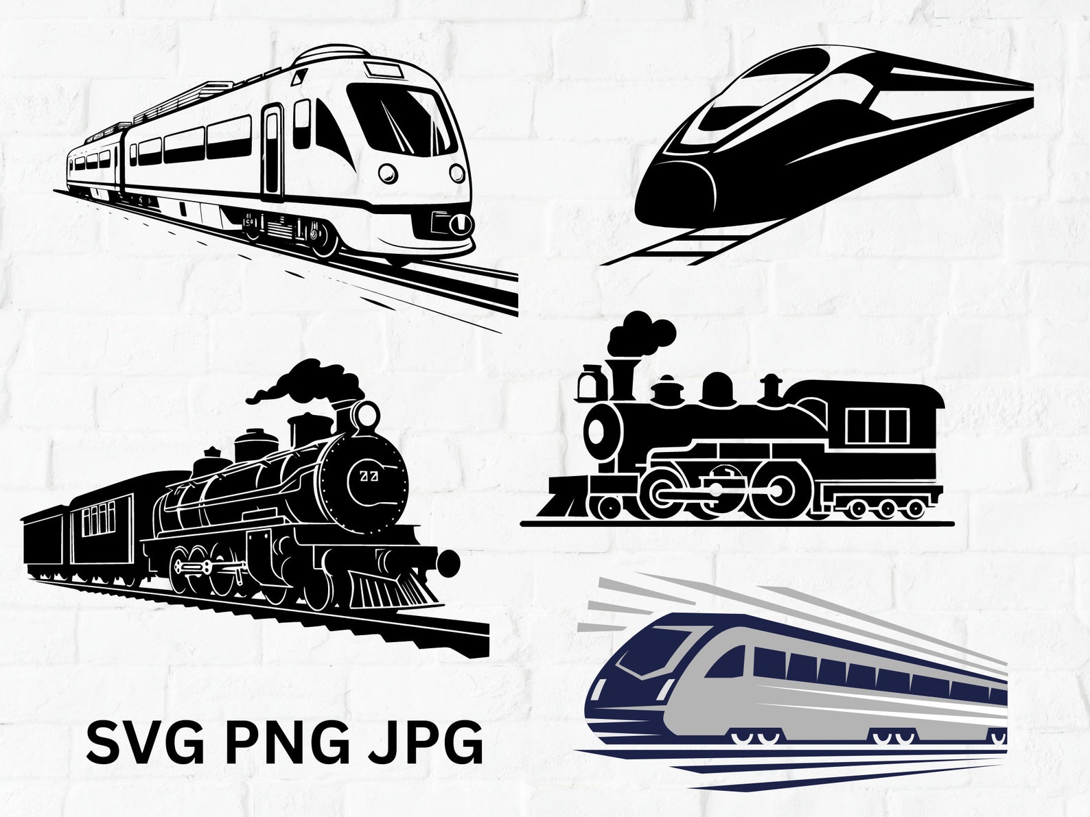 Train Svg, Train Cut Files, Train Clipart, Train Files, Train Vector ...