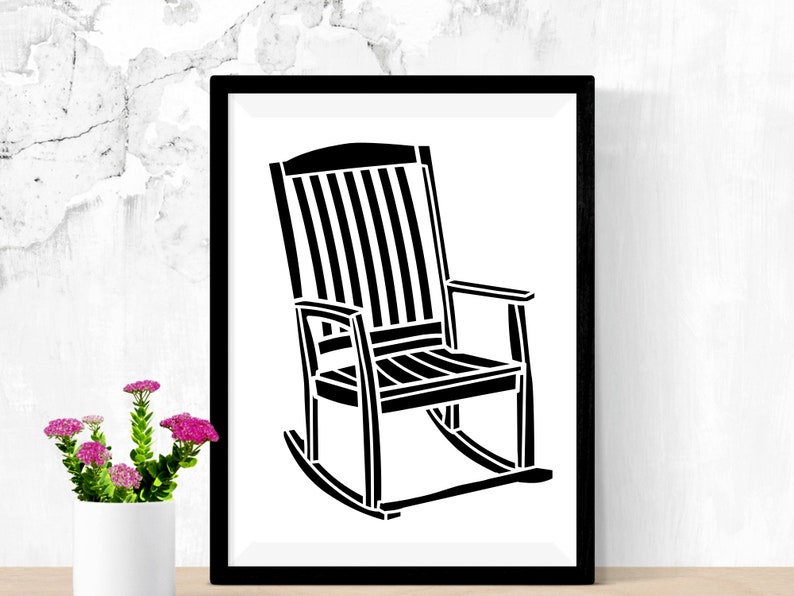 Rocking Chair, Chair Monogram Svg, Rocking Chair Svg, Chair Svg, Chair ...