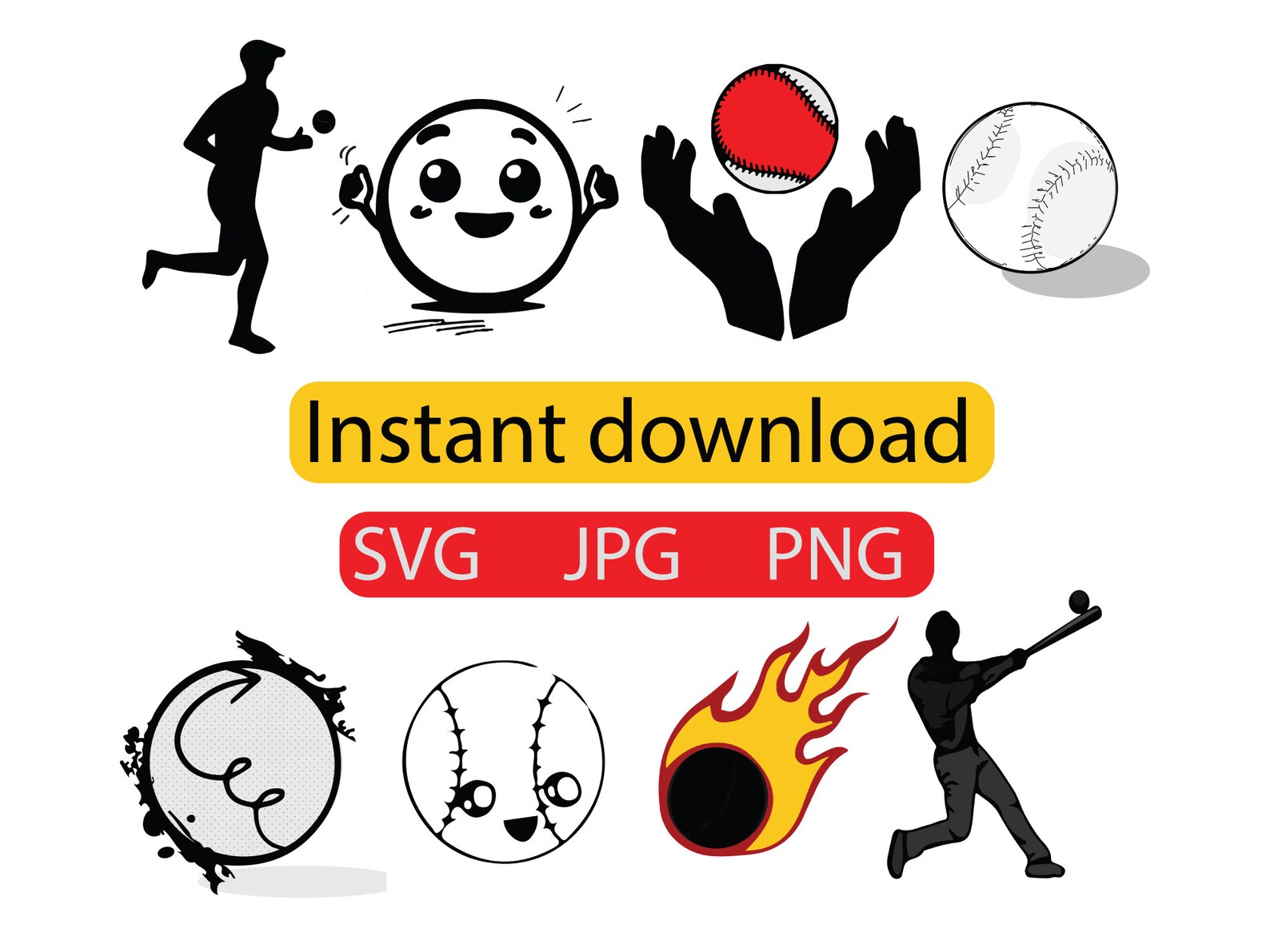 Baseball Svg, Baseball Cartoon Svg, Baseball Clipart, Softball Cricut Svg, Baseball Players Svg ...