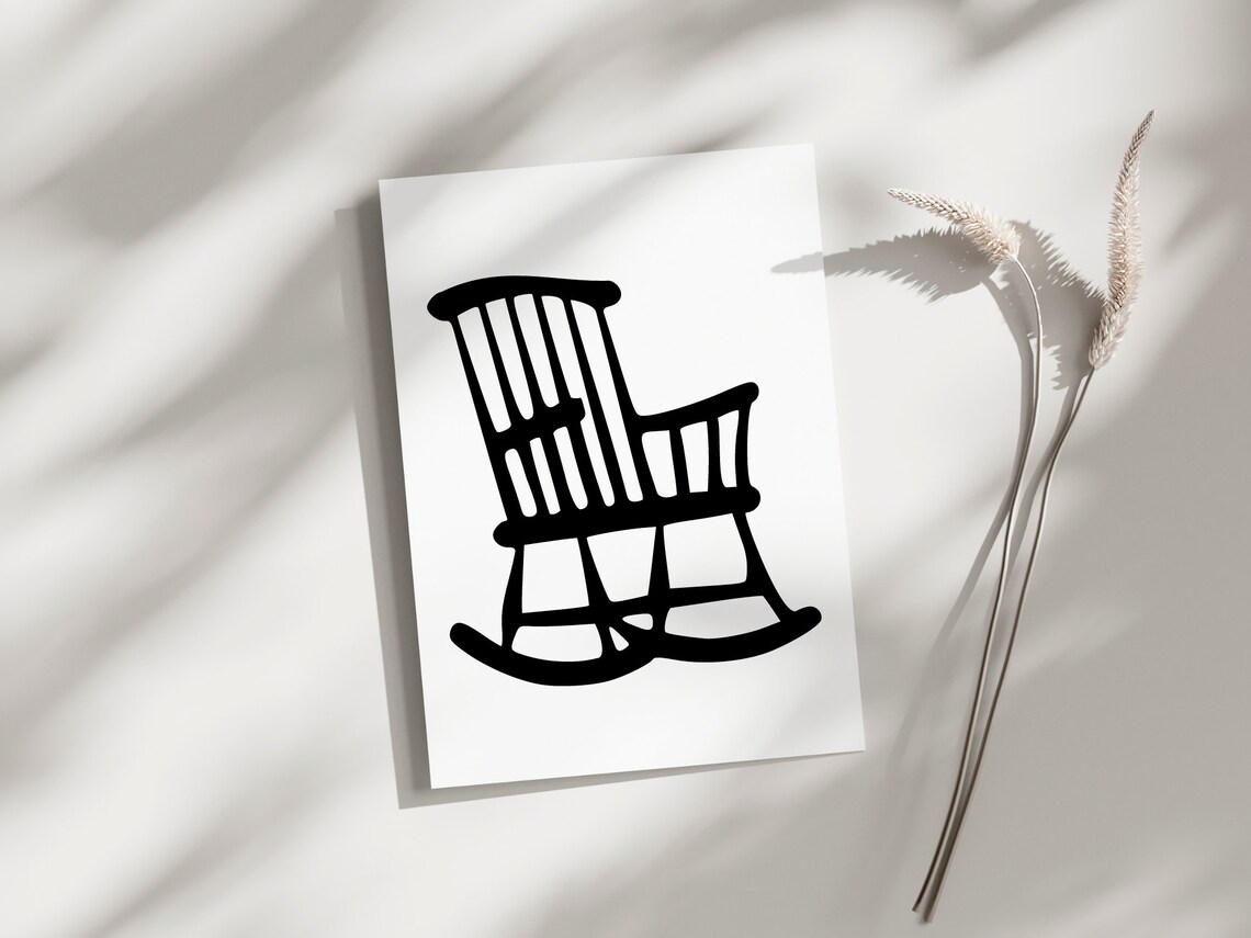 Rocking Chair, Chair Monogram Svg, Rocking Chair Svg, Chair Svg, Chair ...