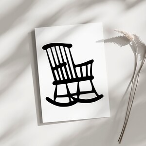 Rocking Chair, Chair Monogram Svg, Rocking Chair Svg, Chair Svg, Chair ...