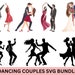 Couple Dancing Svg, Dance Svg Bundle, Couple Clipart, Dancing Couple ...