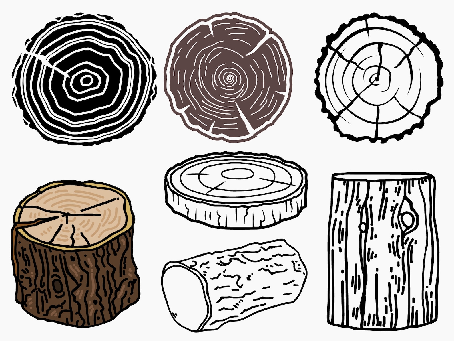 Wooden Svg, Tree Stump Svg, Lumber Svg, Tree Trunk Slice Svg, Wood ...