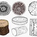 Wooden Svg, Tree Stump Svg, Lumber Svg, Tree Trunk Slice Svg, Wood ...