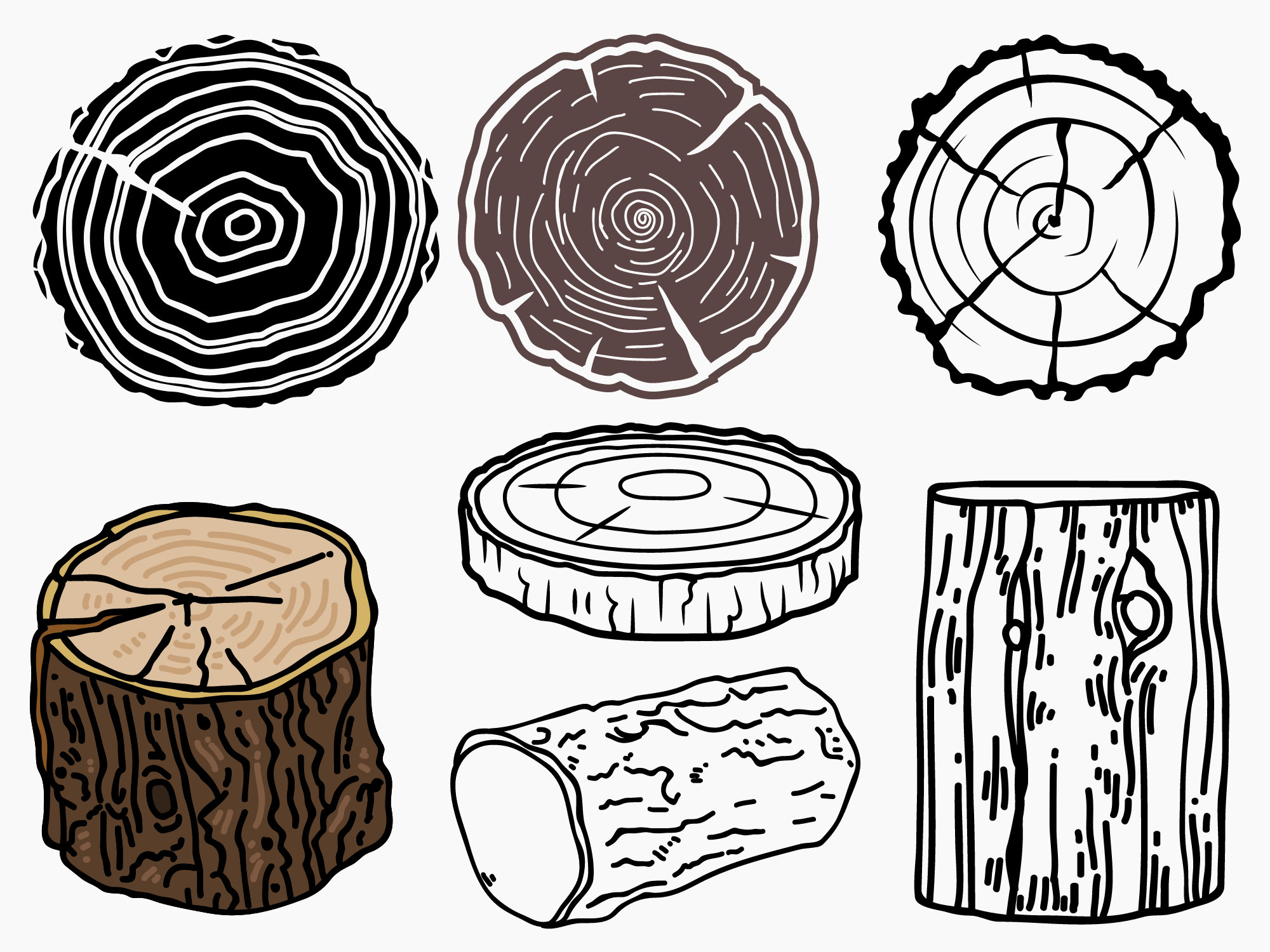 Wooden Svg, Tree Stump Svg, Lumber Svg, Tree Trunk Slice Svg, Wood ...