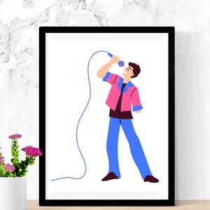 Singer Svg, Singing People Svg, Singing Clipart, Singing Svg, Music Svg ...