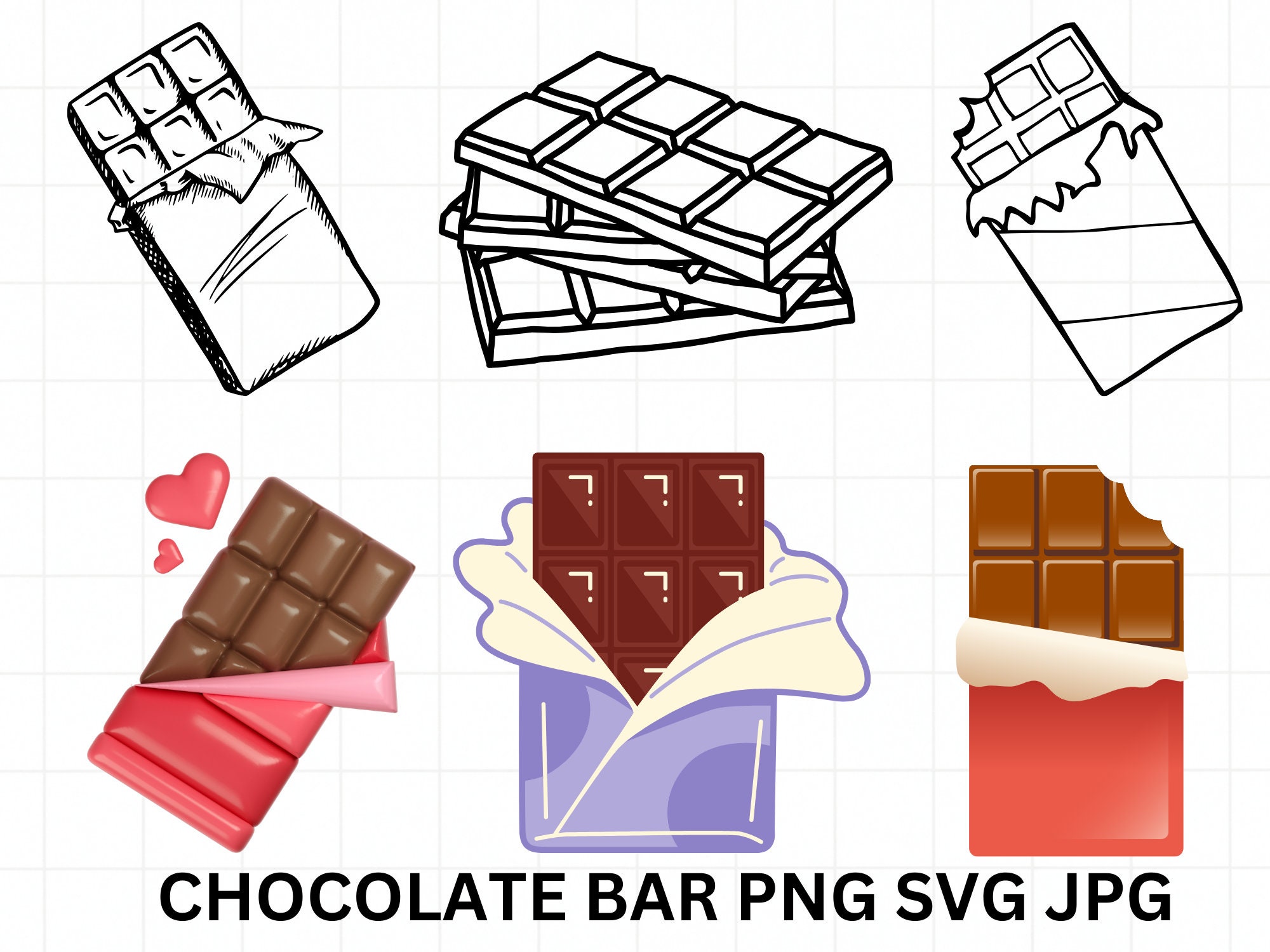 Chocolate Bar, Chocolate Bar Svg, Chocolate Clipart, Chocolate Svg ...