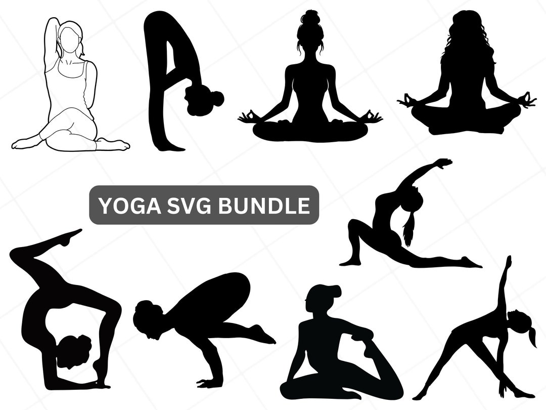 YOGA SVG Bundle, YOGA Svg Cut Files for Cricut, Meditation Svg, Yoga ...